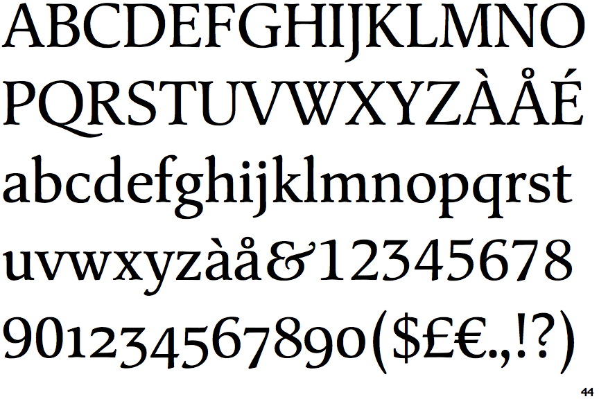 Identifont - Classica (URW)