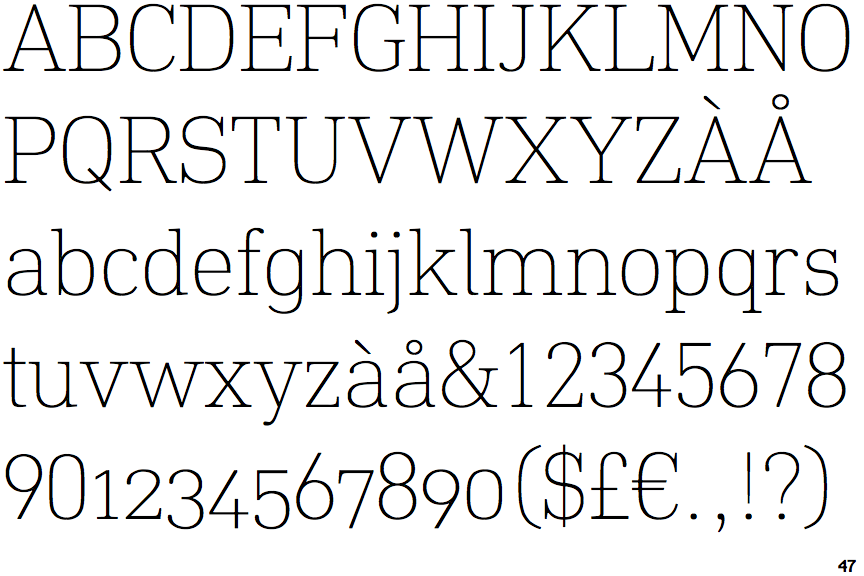 Identifont - DIN Neue Roman Thin