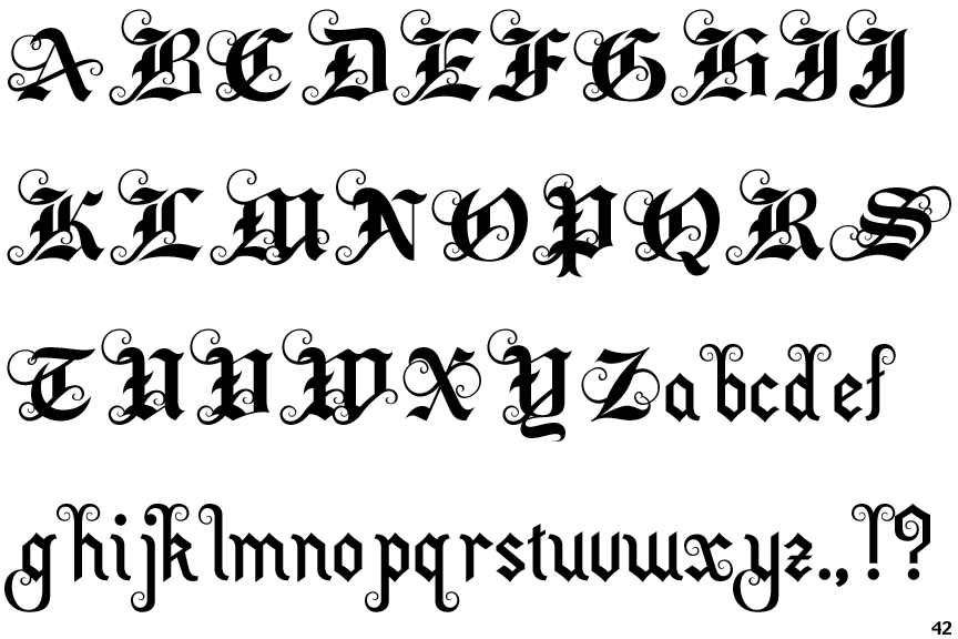 Identifont - Filigree