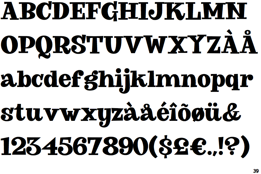 Identifont - Big Tickle Black