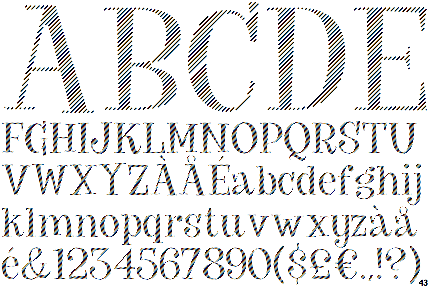 Identifont - Big Tickle Hatched