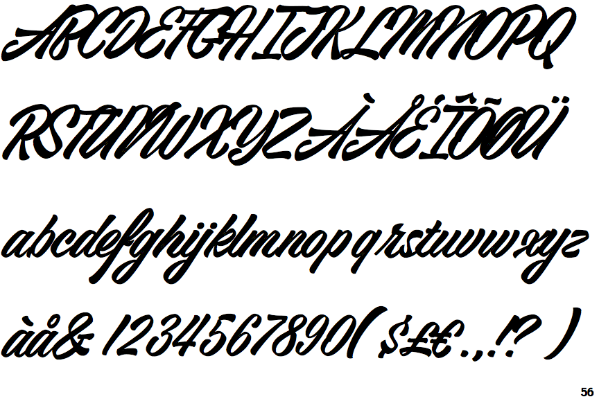 Identifont - Big Tickle Script