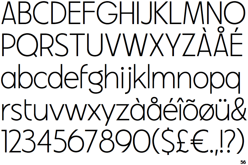 Identifont - Fifties Expanded Thin