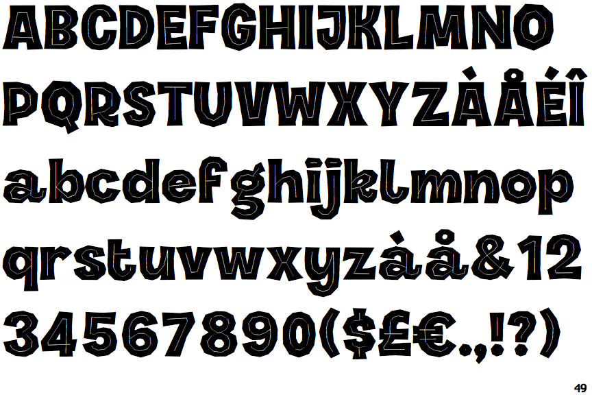 Identifont - Halau Spooky Bold