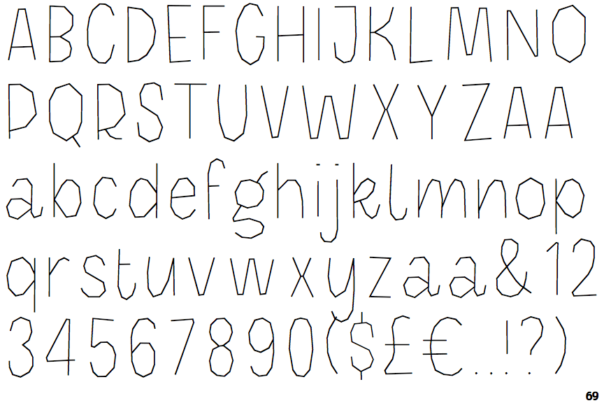 Identifont - Halau Spooky Inline Thin