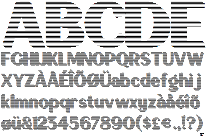 Identifont - Sign Painter Sans Horizontal Shadow