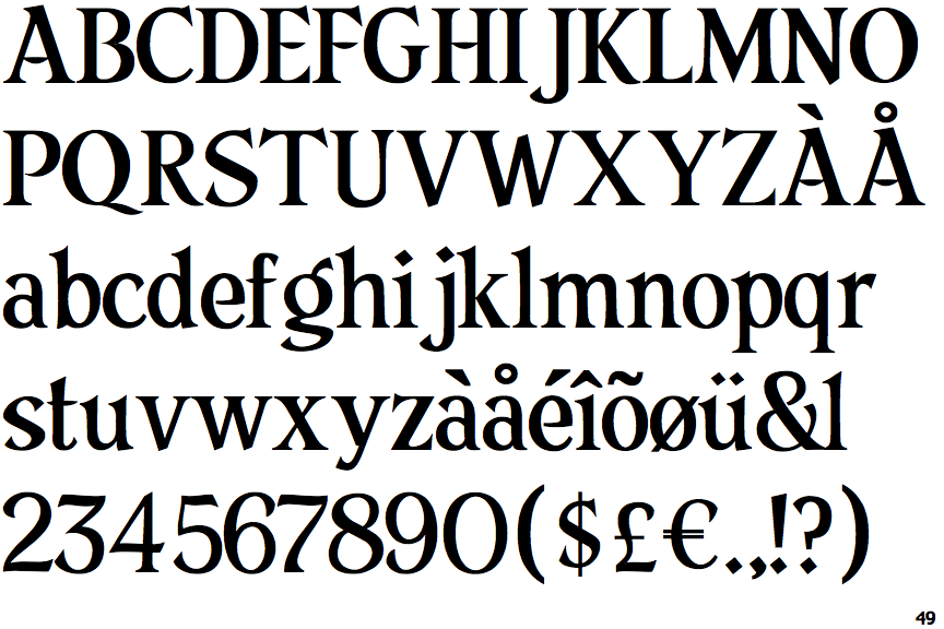 Identifont - Telegraph Light