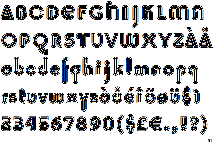 Identifont - Doublethink Bold Inline