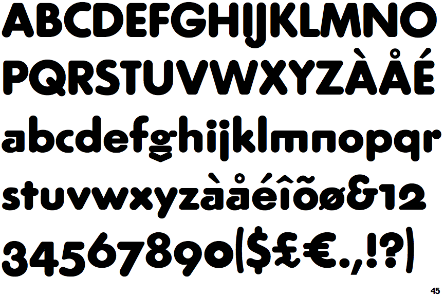 Identifont - Geometa Rounded Deco Bold