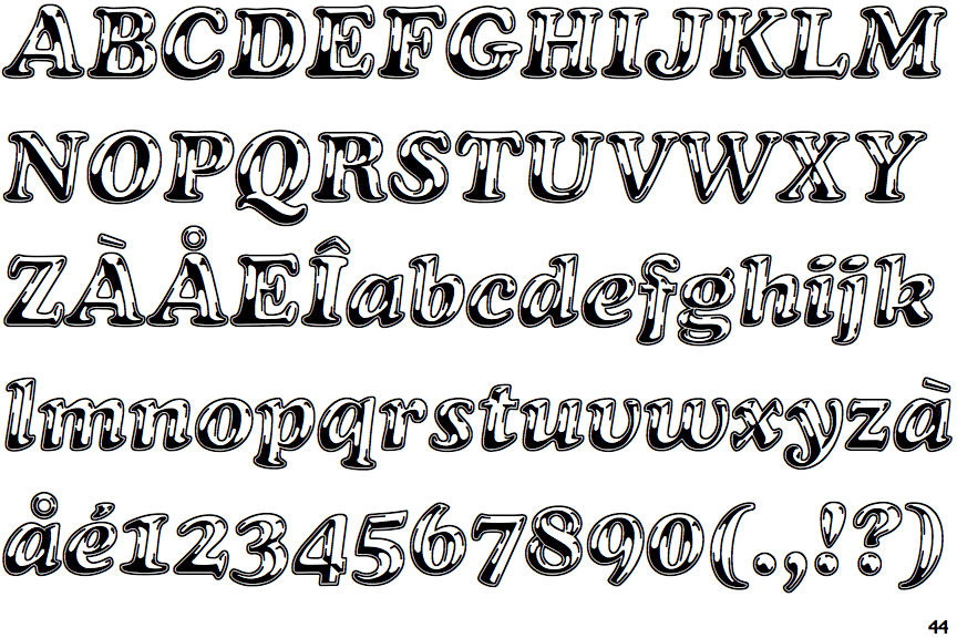 Identifont - Cooper Chrome Italic