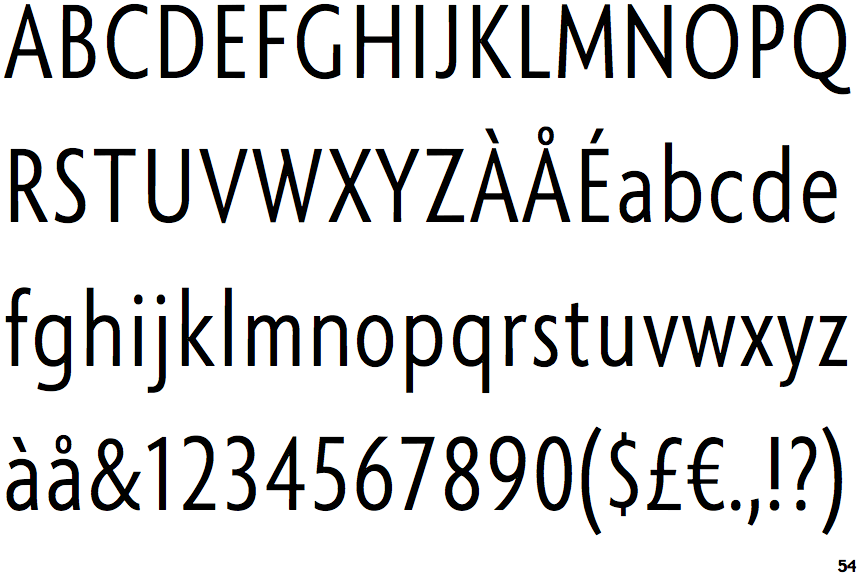 Identifont - Entendre Light Condensed