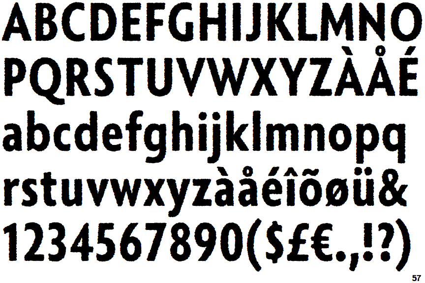 Identifont - Entendre Rough Bold Condensed