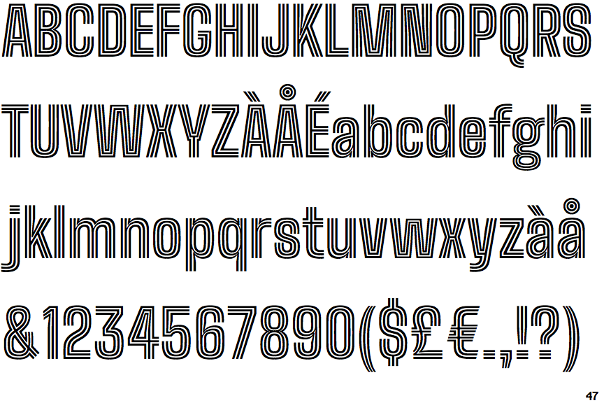 Identifont - Big Shoulders Inline Black