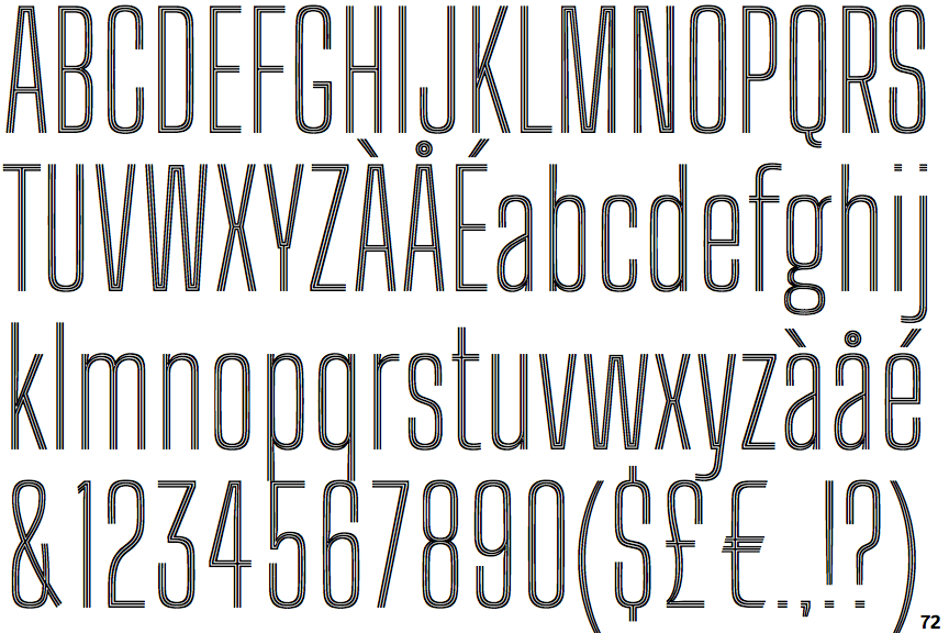 Identifont - Big Shoulders Inline Display Light