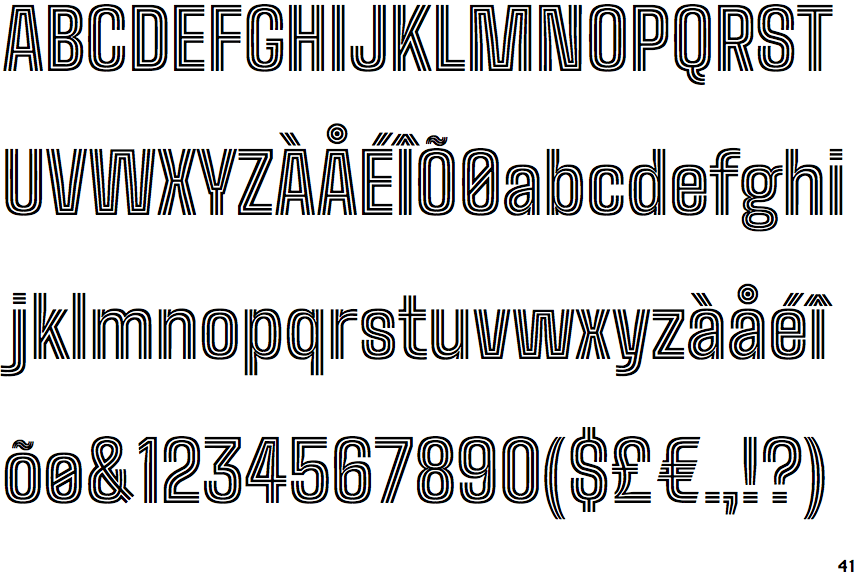Identifont - Big Shoulders Inline Text Black