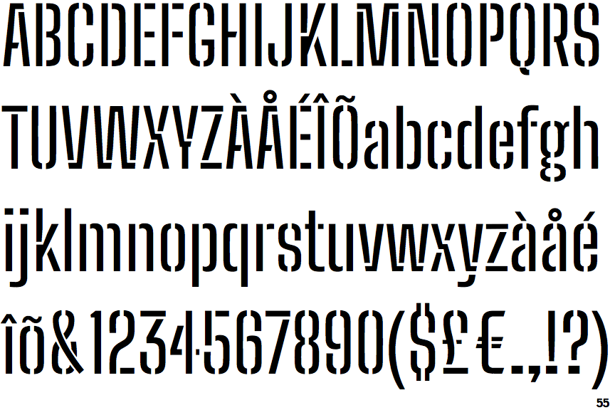 Identifont - Big Shoulders Stencil Text