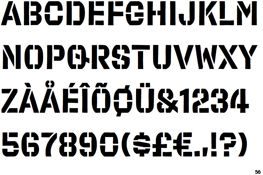 Identifont - Export Stencil