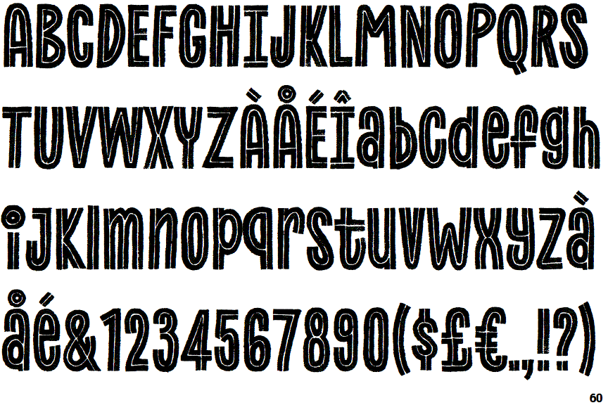 Identifont - Canvas Inline Heavy