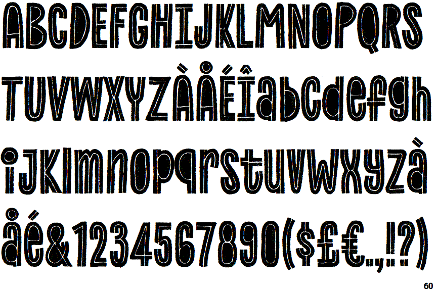 Identifont - Canvas Inline Heavy Fill