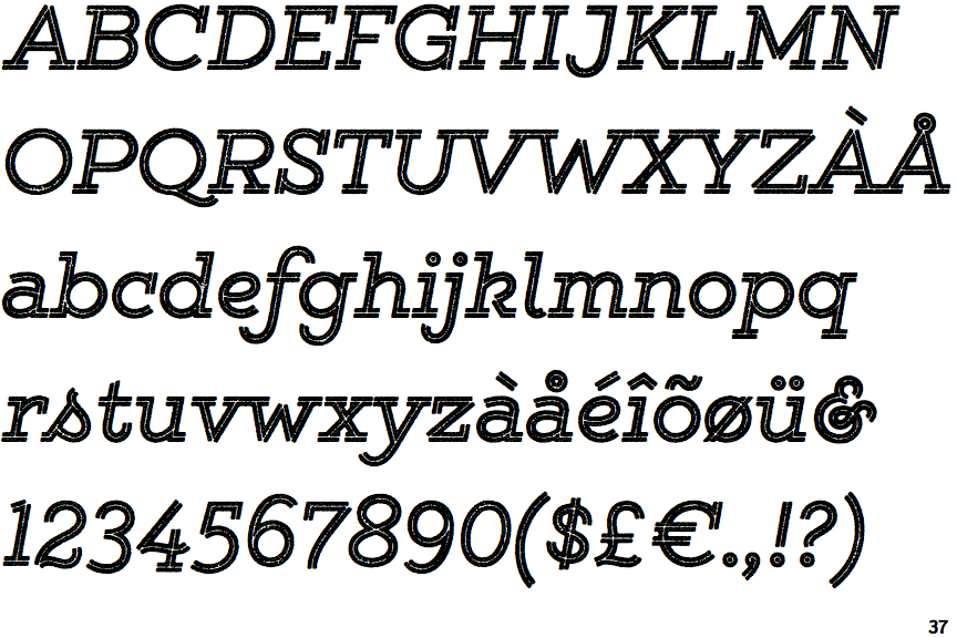 Identifont - Gist Lo-Res Rough Bold