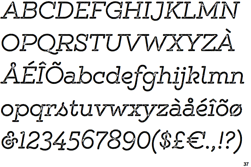 Identifont - GistX Lo-Res Light Two