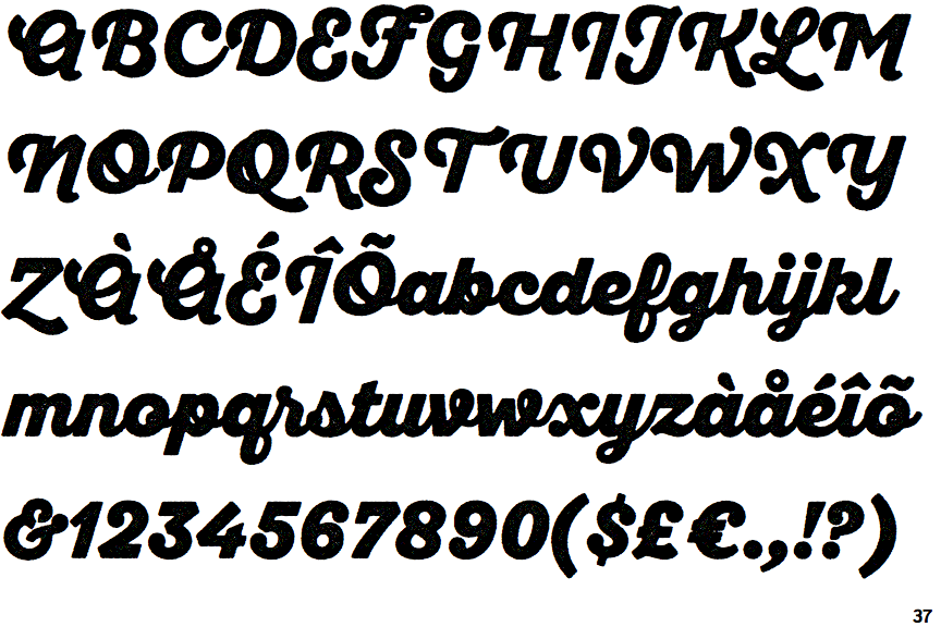 Identifont - Sant'Elia Rough Black