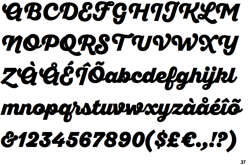 Identifont - Sant'Elia Script Alternate Black