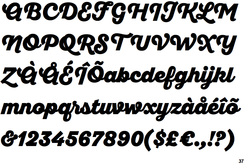 Identifont - Sant'Elia Script Black