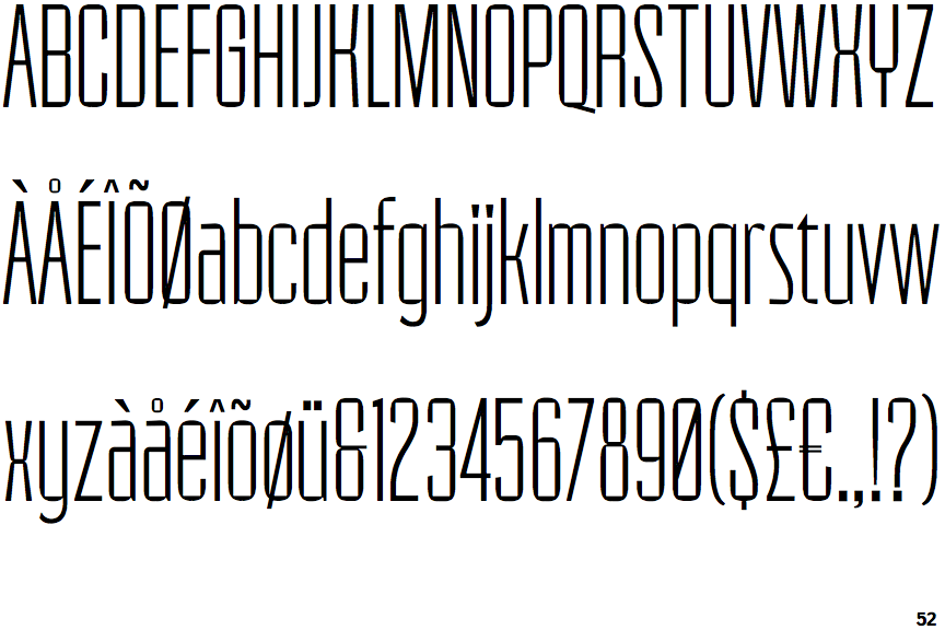 Identifont - YWFT Control Thin