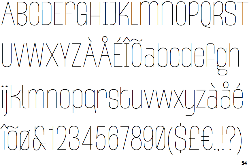 Identifont - YWFT Poster Thin