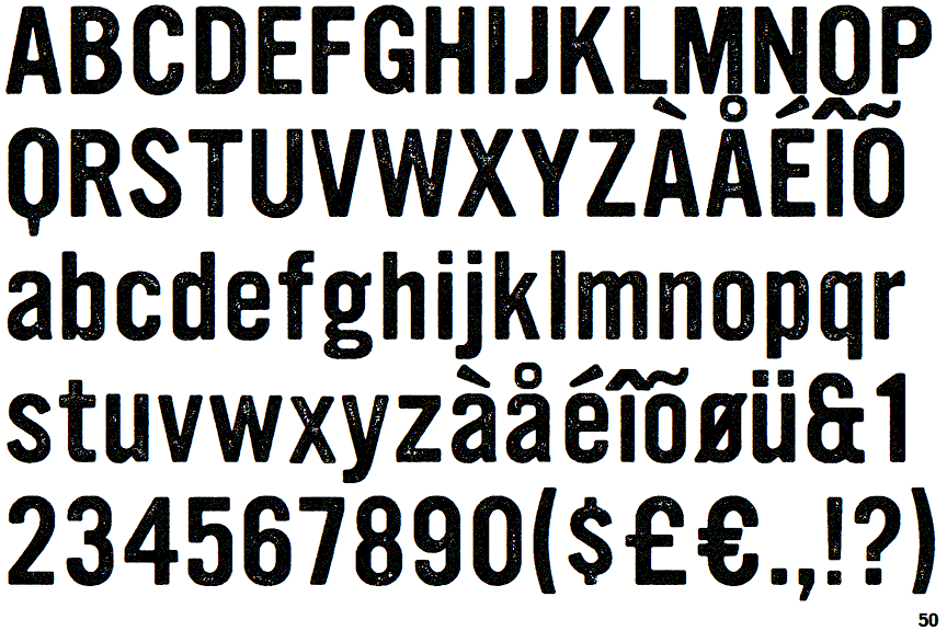 Identifont - YWFT Ultramagnetic Rough Two