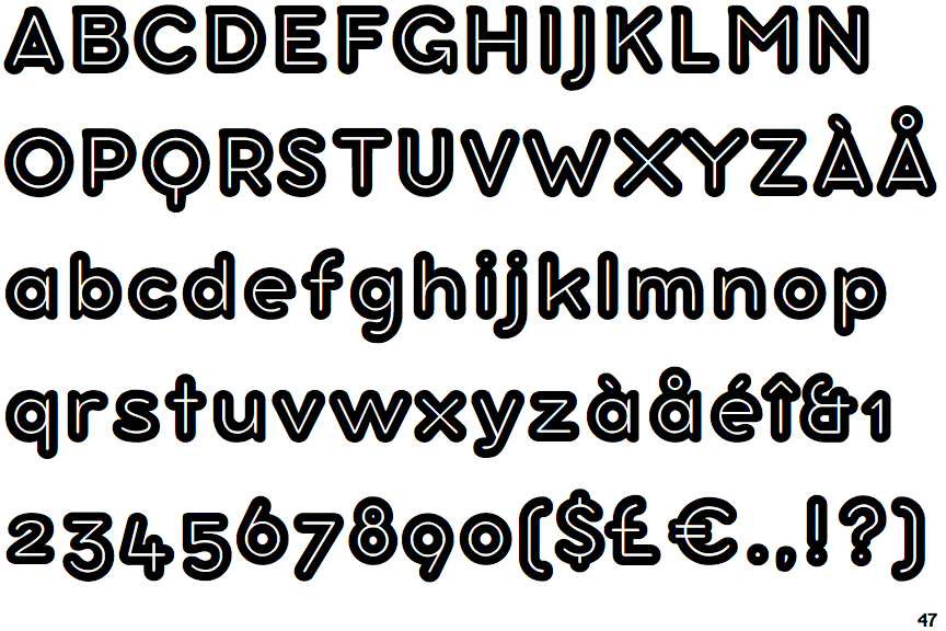 Identifont - Bubbleboddy Neue Inline Extra Bold