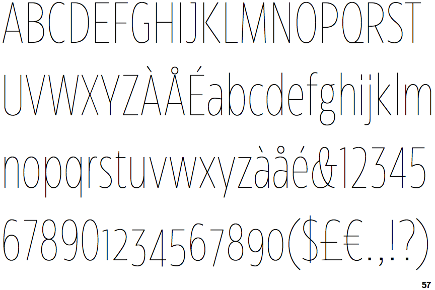 Identifont - Eastman Compressed Thin