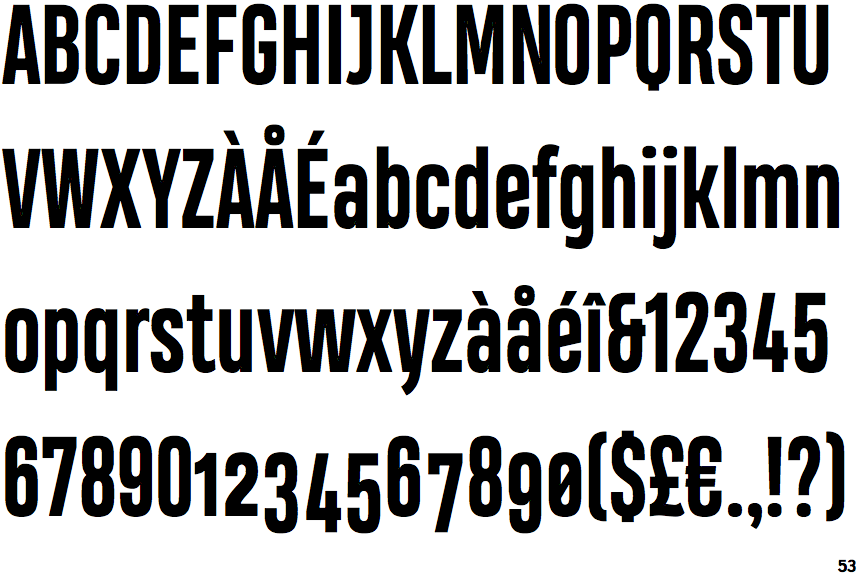 Identifont - Heading Compressed Bold