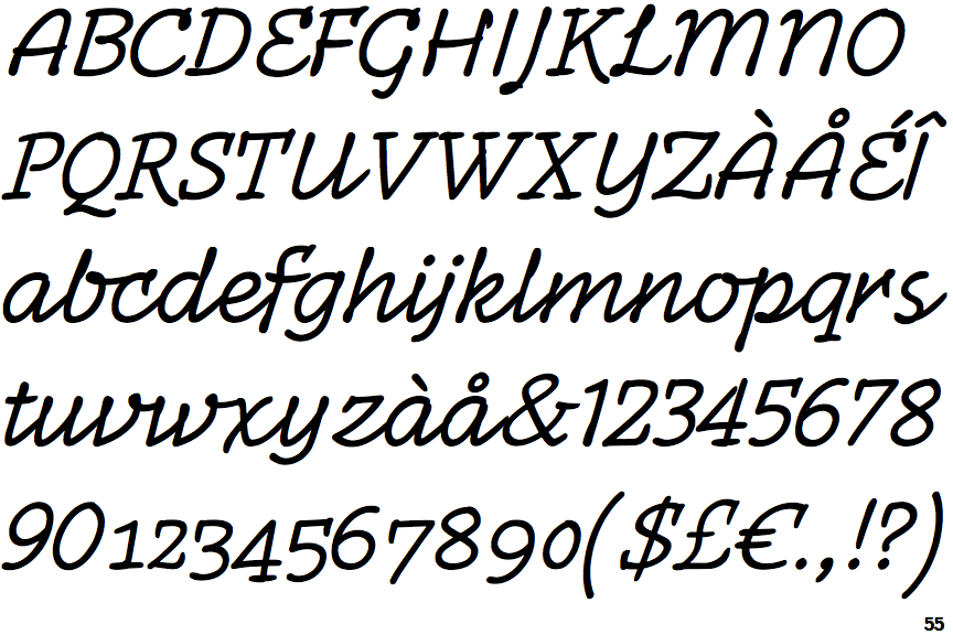 Identifont - Radcliffe Hand Script